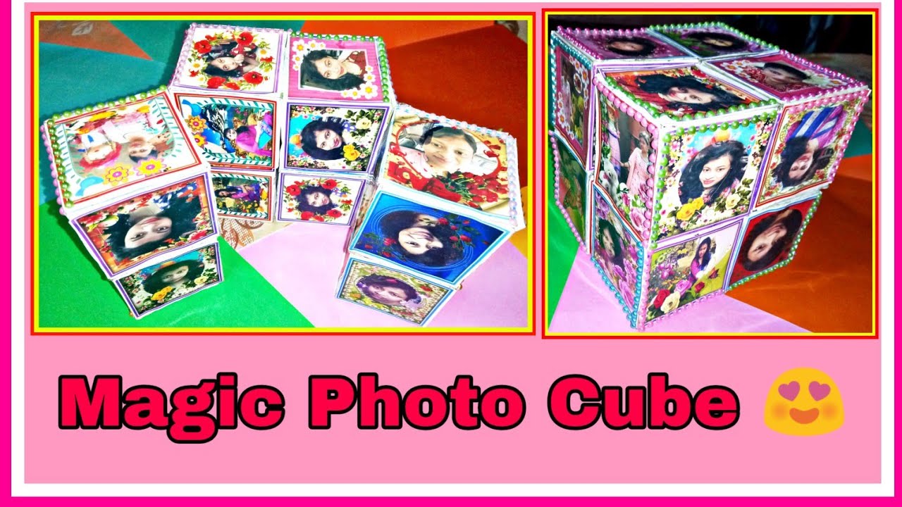 Magic Photo Cube || Best Handmade Gift - YouTube