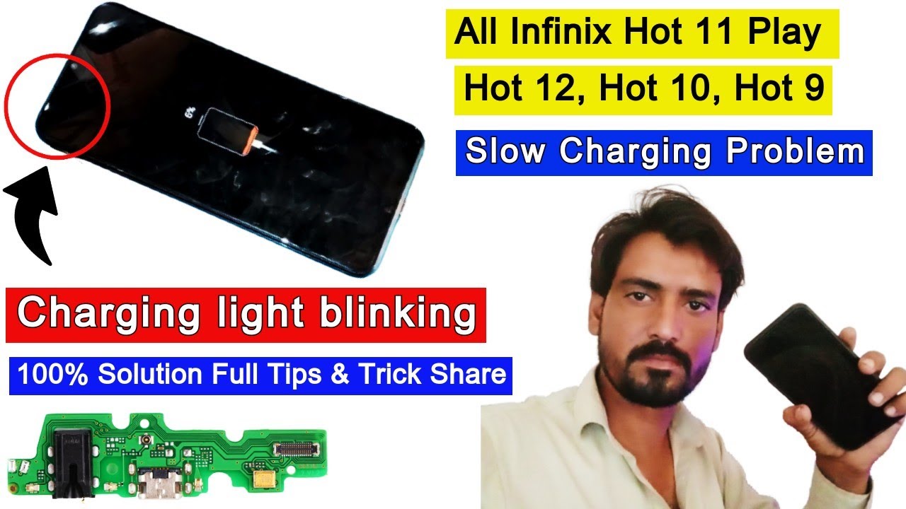 Infinix Hot 11 Play Slow Charging | All Infinix Charging Light Blinking ...