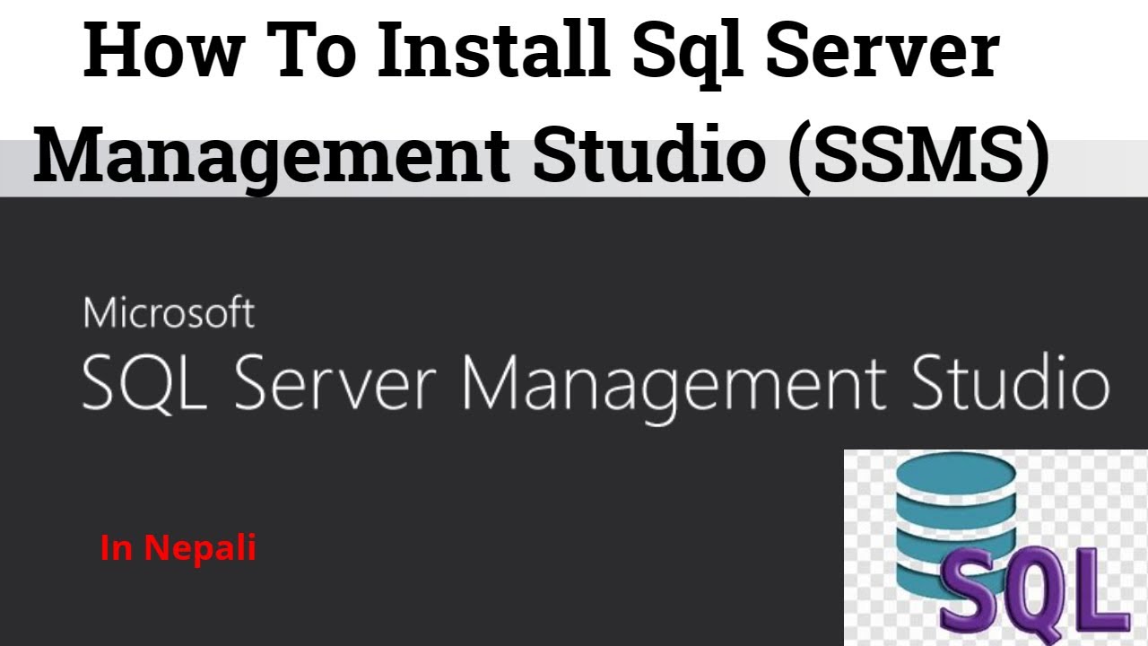 How to download and install sql server management studio - YouTube