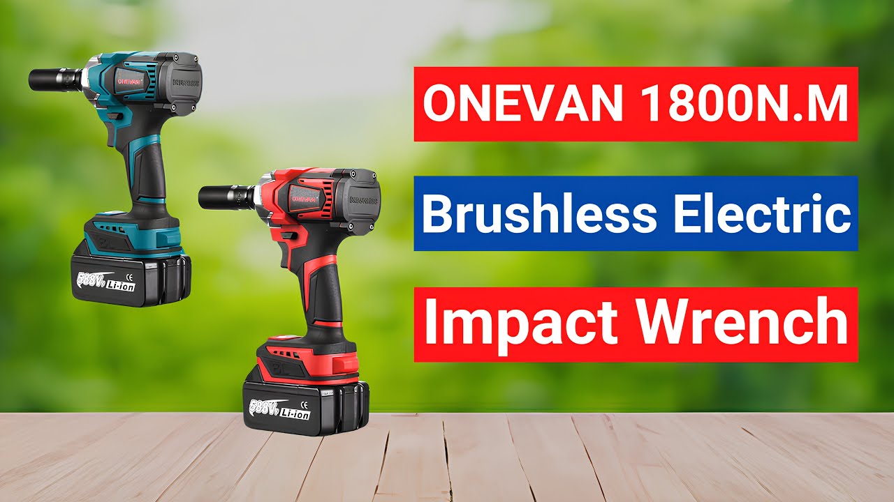 ONEVAN 1800N.M Electric Impact Wrench Review | Unstoppable Torque in a ...