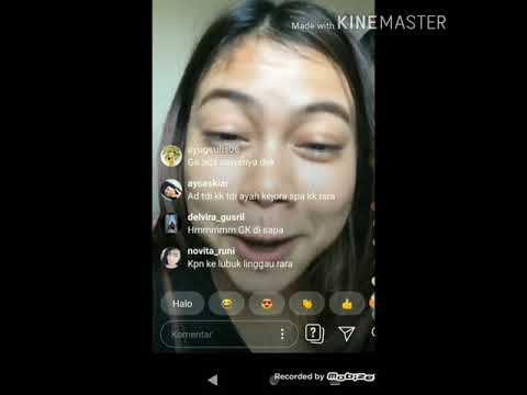 Rara live instagram sambil makan