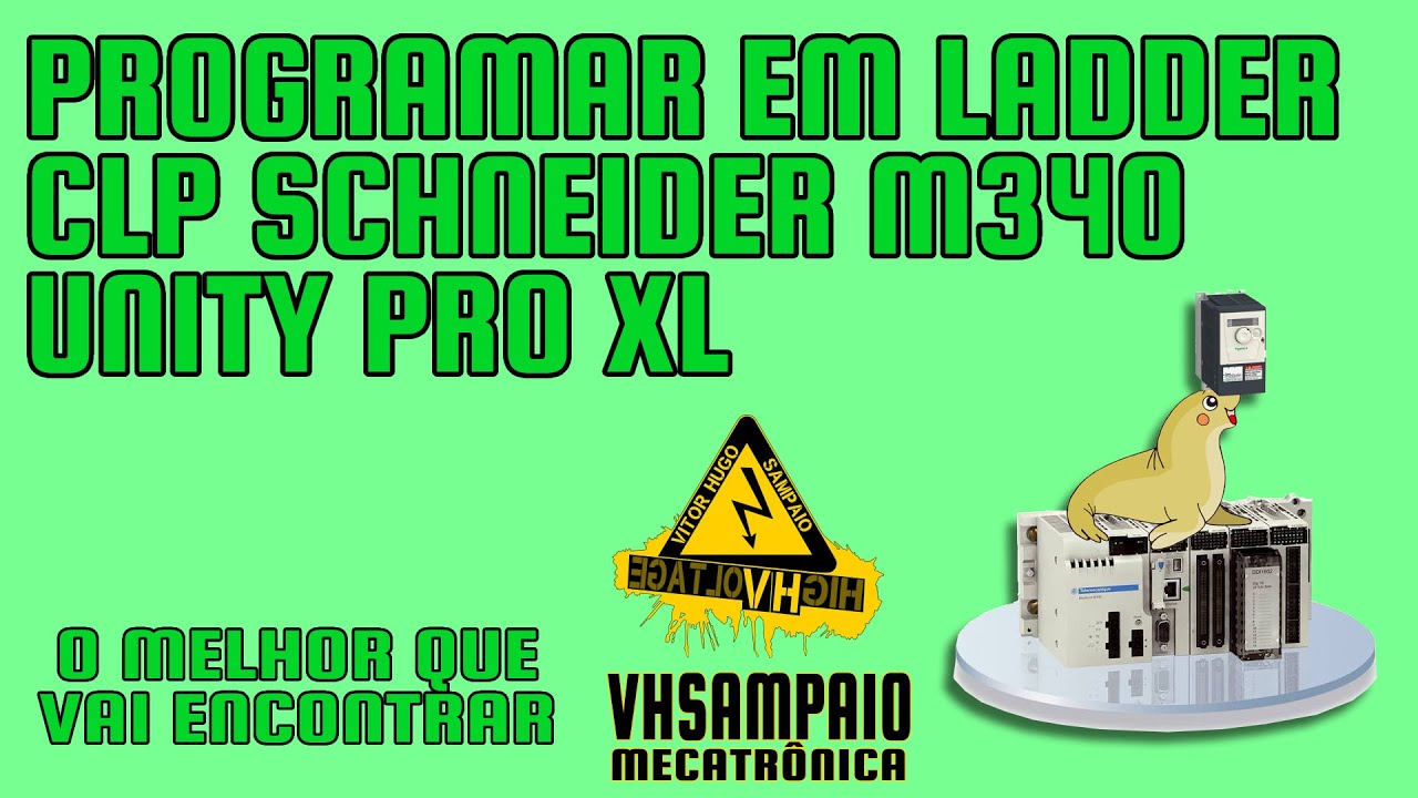 #02 PROGRAMANDO EM LADDER NO CLP SCHNEIDER MODICON M340 NO UNITY PRO XL ...