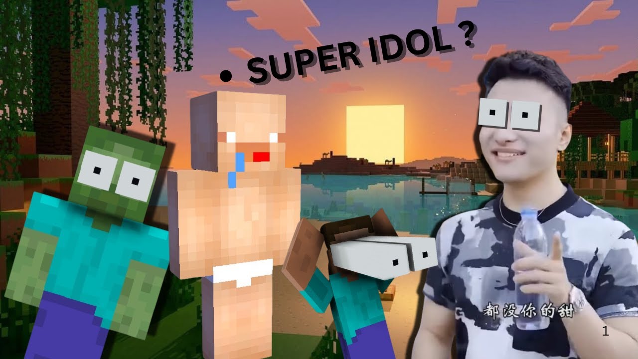 Minecraft Animation: Super Idol Meme 😂🎶. - YouTube