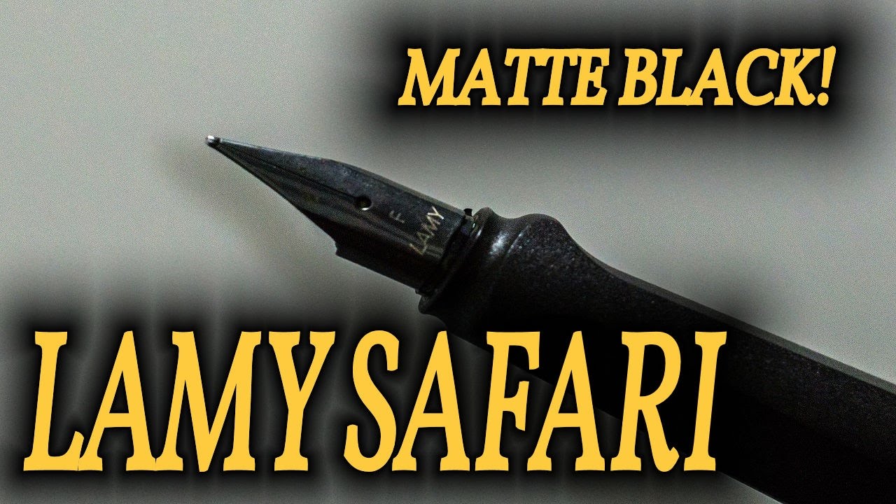 Lamy Safari - Matte Black - Prepped for Bottled Ink - YouTube
