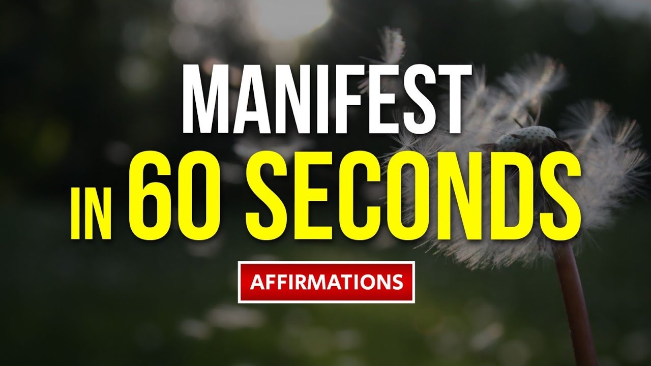 Attract Your Desired Life in 60 Seconds with These 6 Sentences | Law of ...