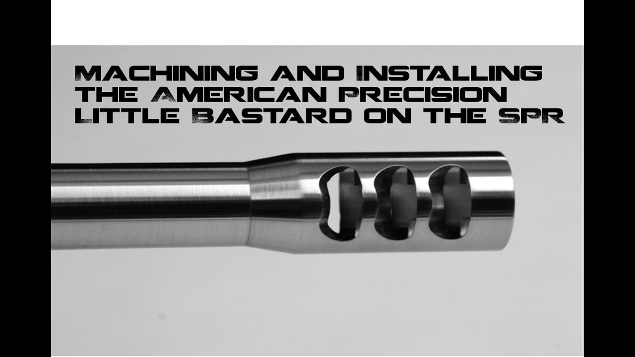 Machining a Muzzle brake to the AR-10 - YouTube