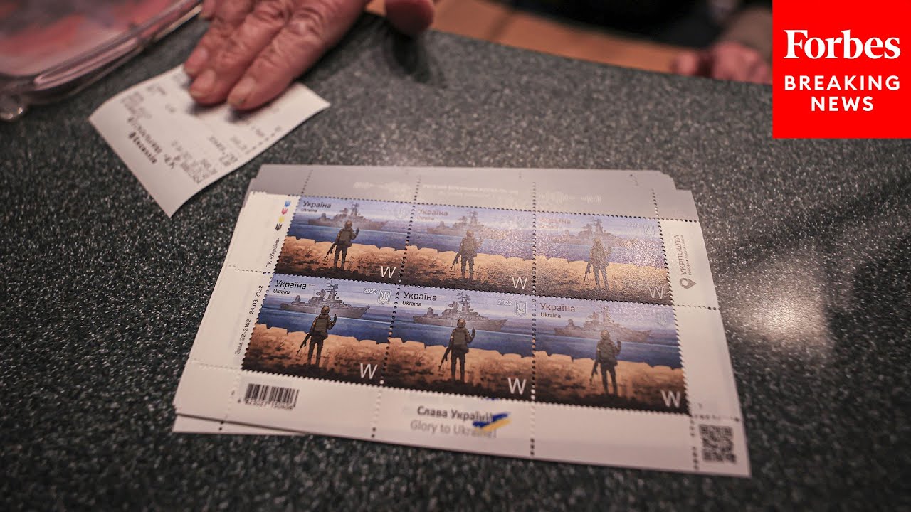 Ukrainians Line Up To Get 'Snake Island Resistance' Stamp Featuring ...