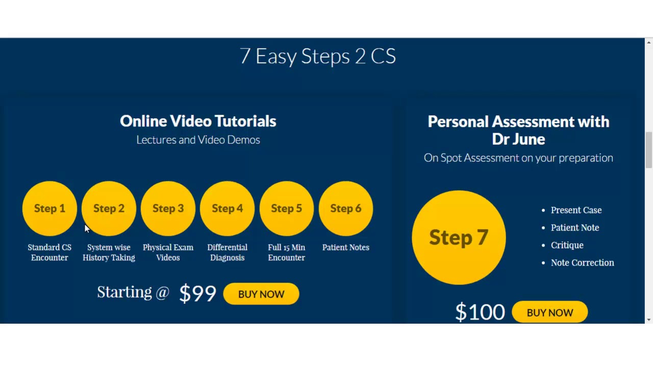 USMLE | Step 2 CS | ONLINE VIDEO TUTORIAL | 7 EASY STEPS 2 CS - YouTube