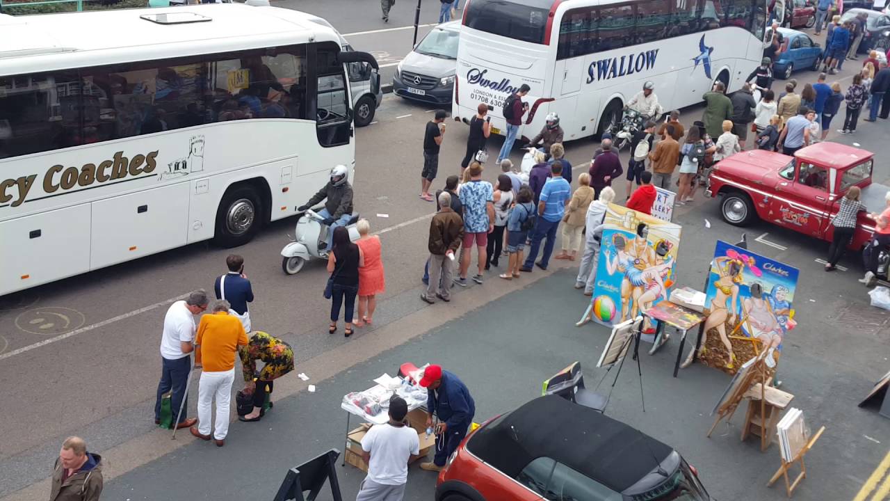 today's Brighton mod weekend ride out 2016 - YouTube