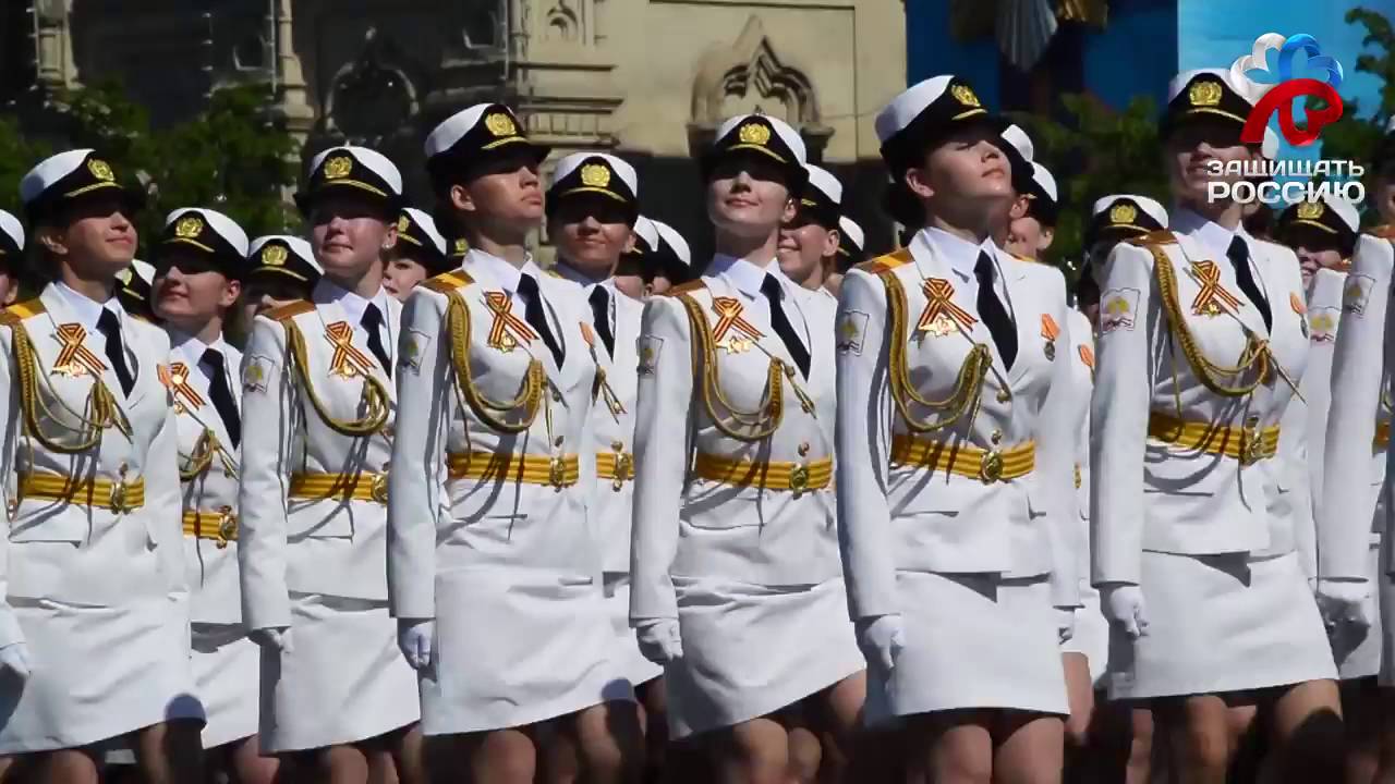 Female military at the 2016 V-Day Parade in Moscow - YouTube