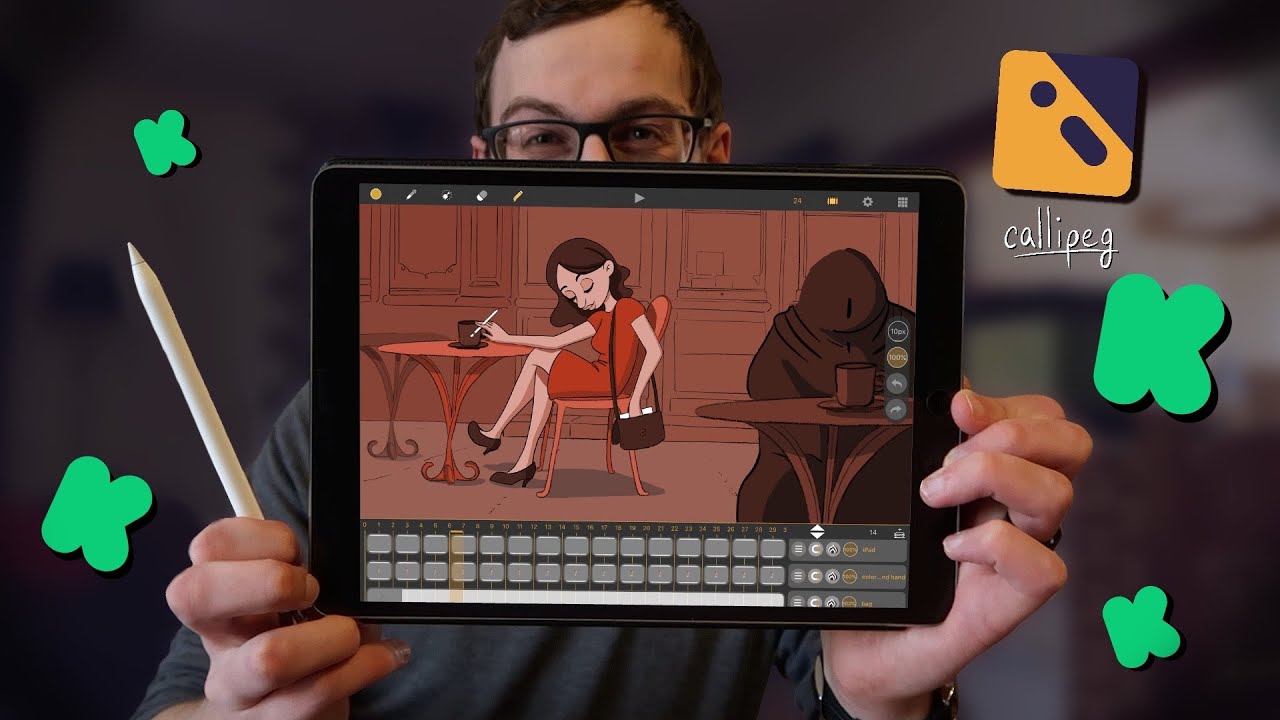 On lance notre application d’animation sur iPad : Callipeg - YouTube
