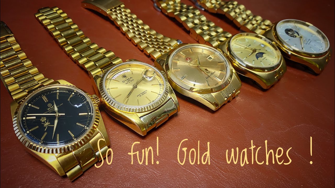My gold watches collection ！ - YouTube
