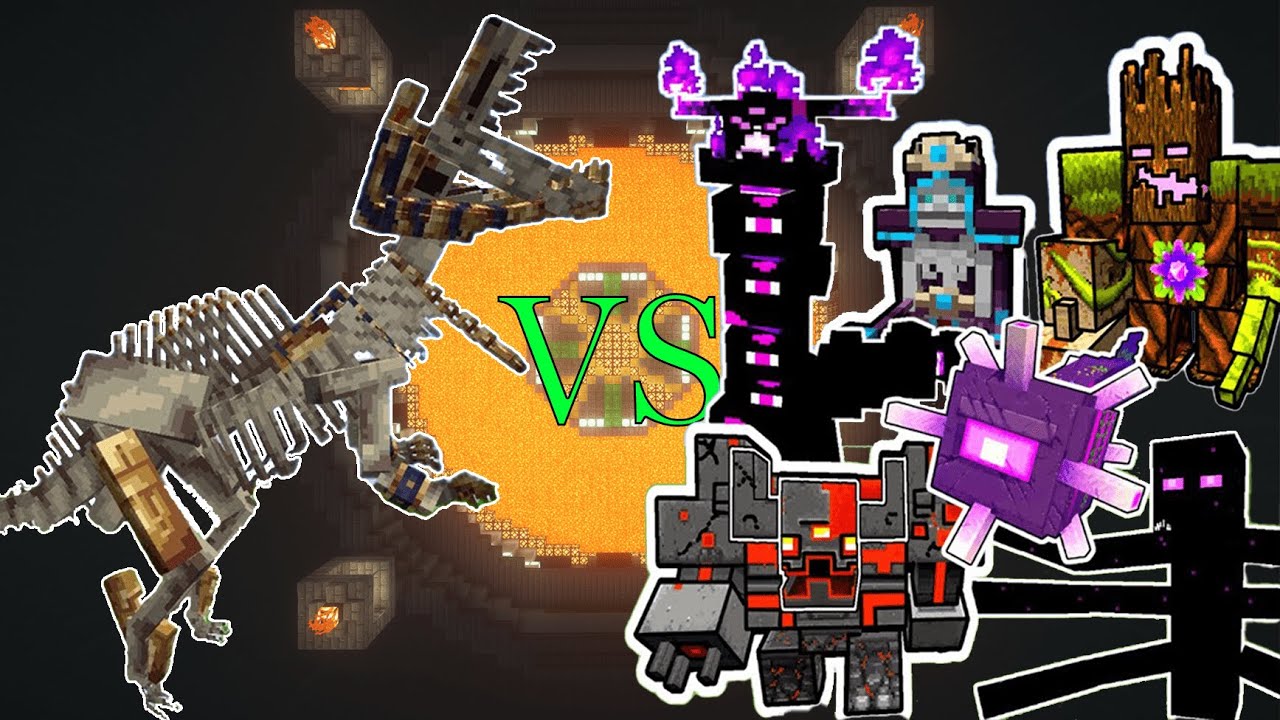 ANCIENT REMNANT vs MC DUNGEONS BOSSES [Mob Battles] - YouTube