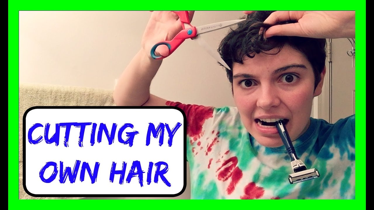 FTM Transgender Haircut // Cutting My Own Hair - YouTube