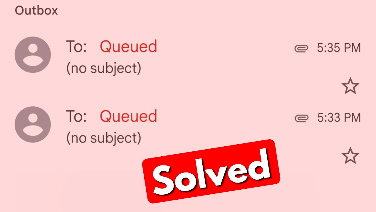 Fix queued problem in gmail solve gmail outbox queued not sending emails issue