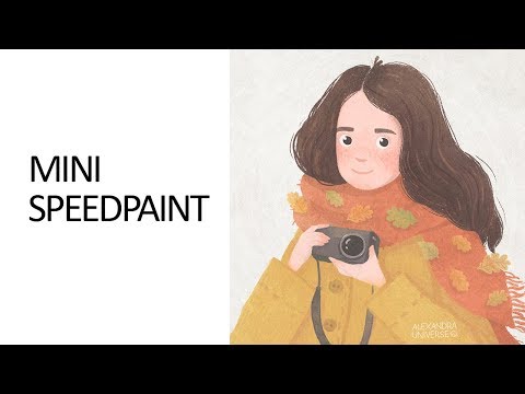 Осенний шарф [MINI SPEEDPAINT]