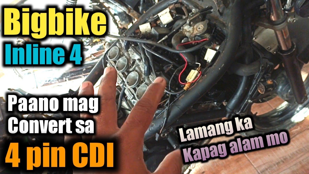 Bigbike ,inline 4,Paano mag convert sa 4 pin cdi / Makakatipid ka pag ...