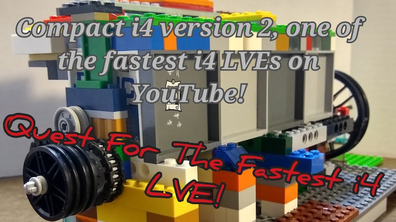 i4 Lego Vacuum engine! fastest one on YouTube!!! - YouTube