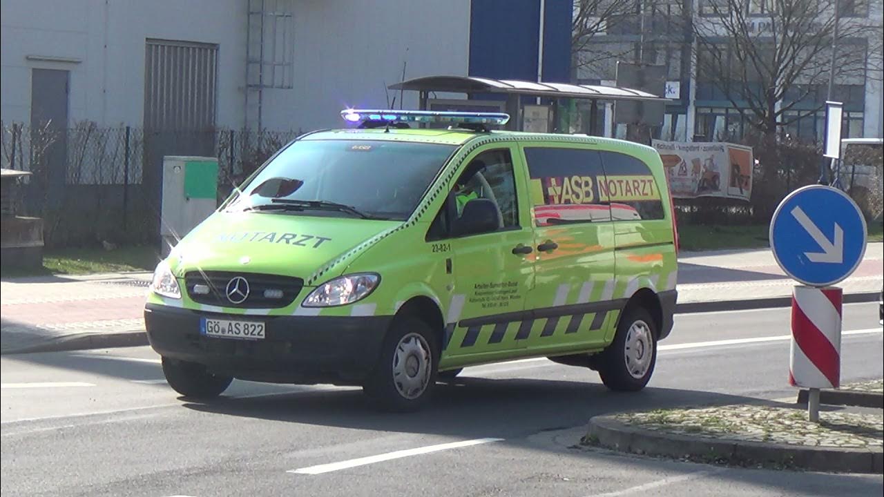 (Neufahrzeug) Einsatzfahrt RTW ASB Hann.Münden + NEF ASB Hann.Münden - YouTube