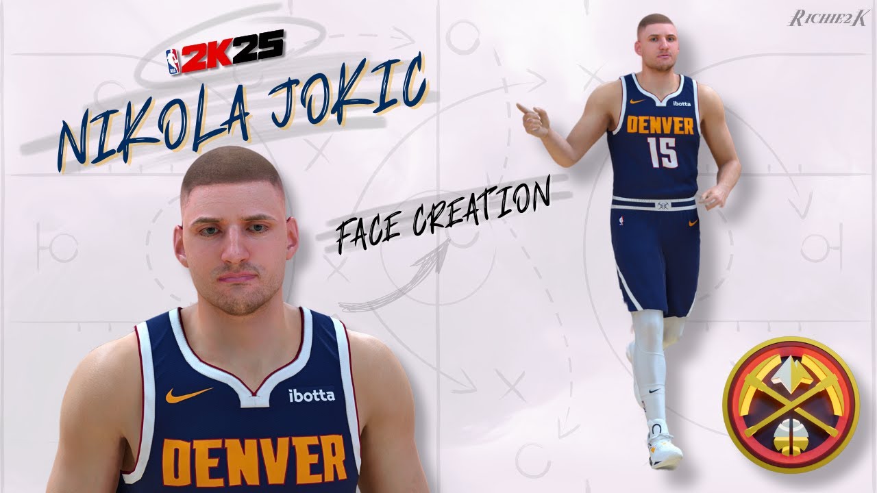 Nikola Jokic Face Creation NBA 2K25 - YouTube