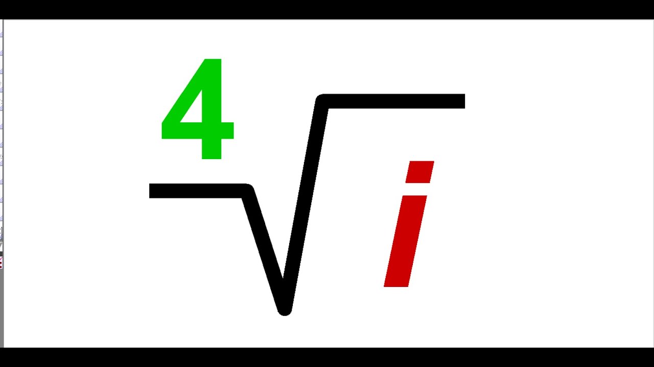 the joy of finding i^(1/4) - YouTube