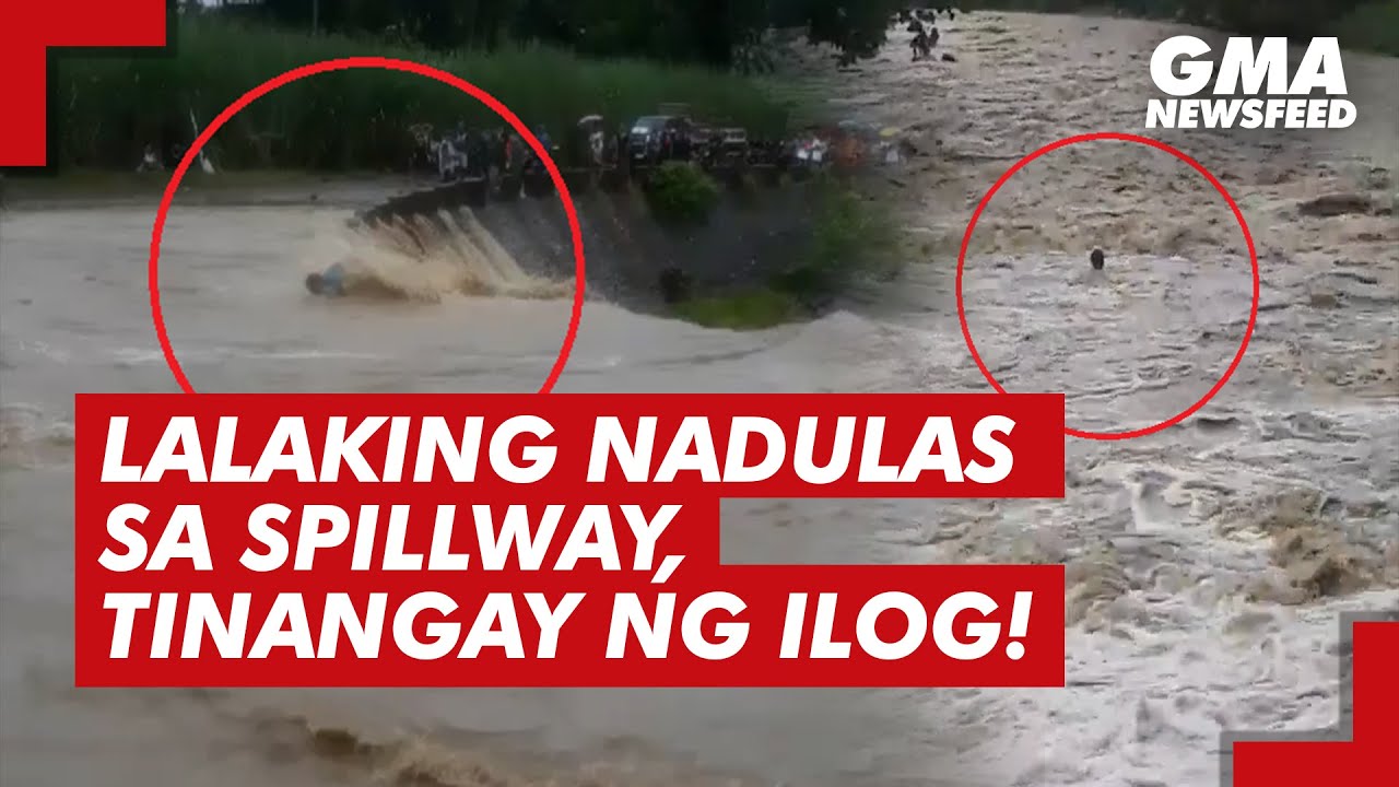 Lalaking nadulas sa spillway, tinangay ng ilog! | GMA News Feed - YouTube