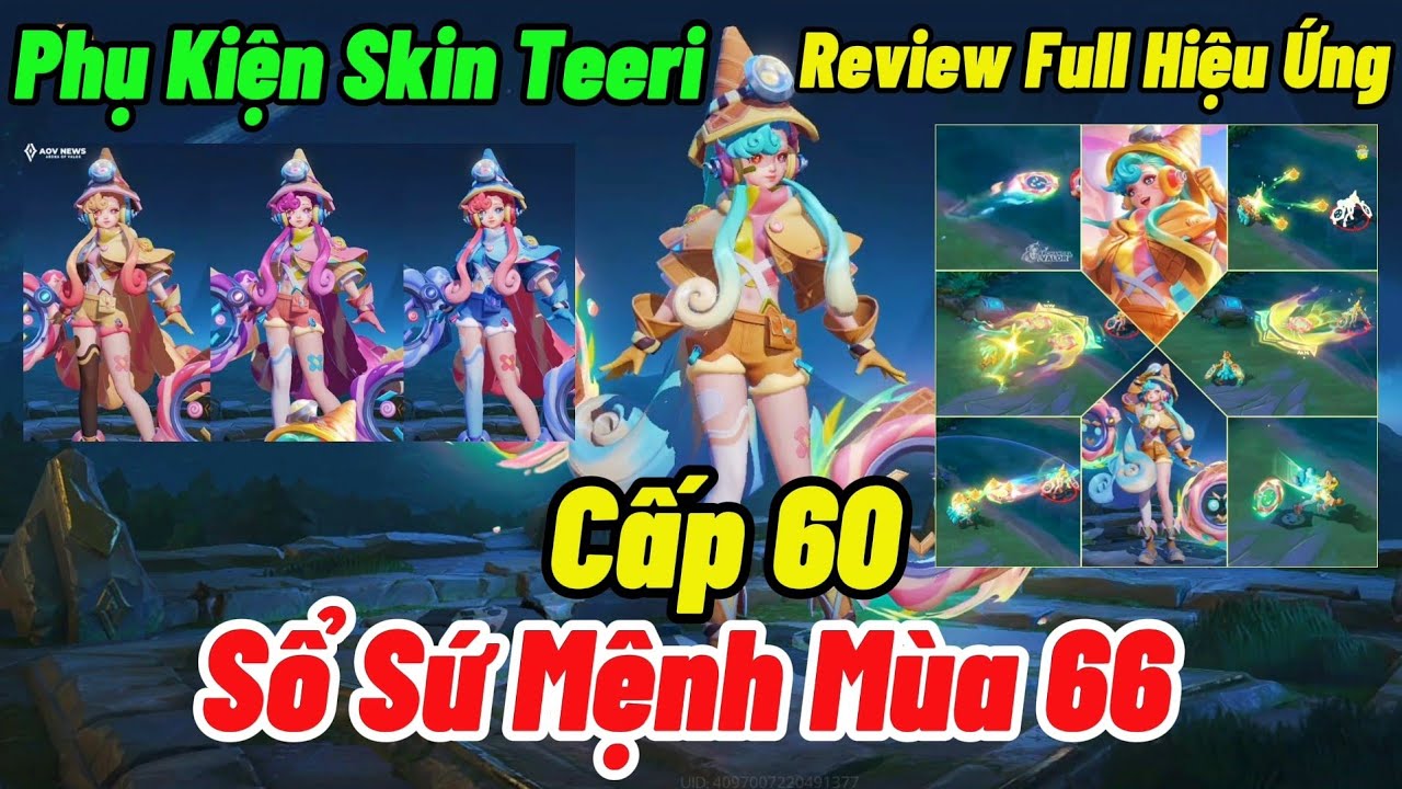 Sổ Sứ Mệnh Mùa 66 Cấp 60 Skin Teeri Ốc Quế Ngọt Ngào - Review Full Hiệu ...