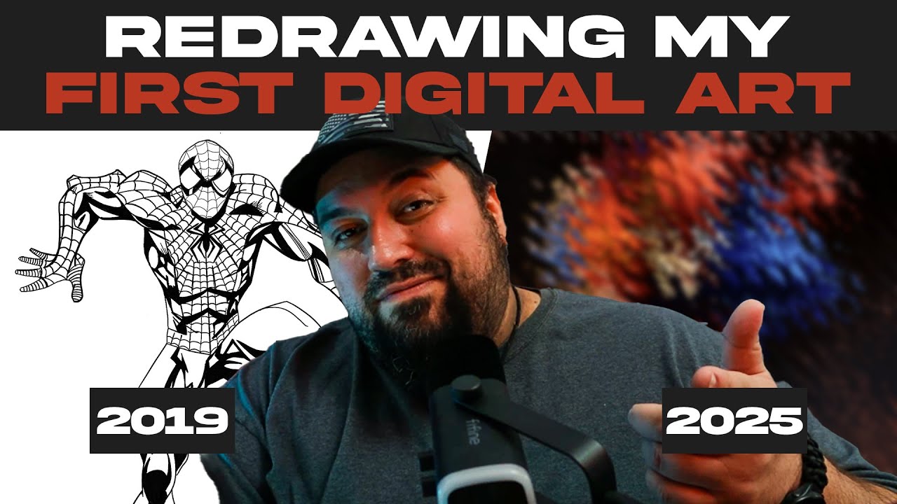 Redrawing My FIRST Digital Art Piece – 6 Years Later (Spider-Man ...