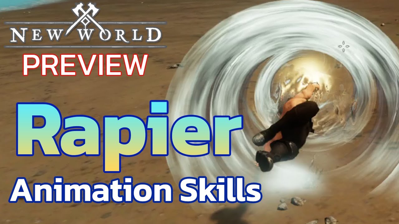 Preview Weapons Skills Rapier - New World - YouTube