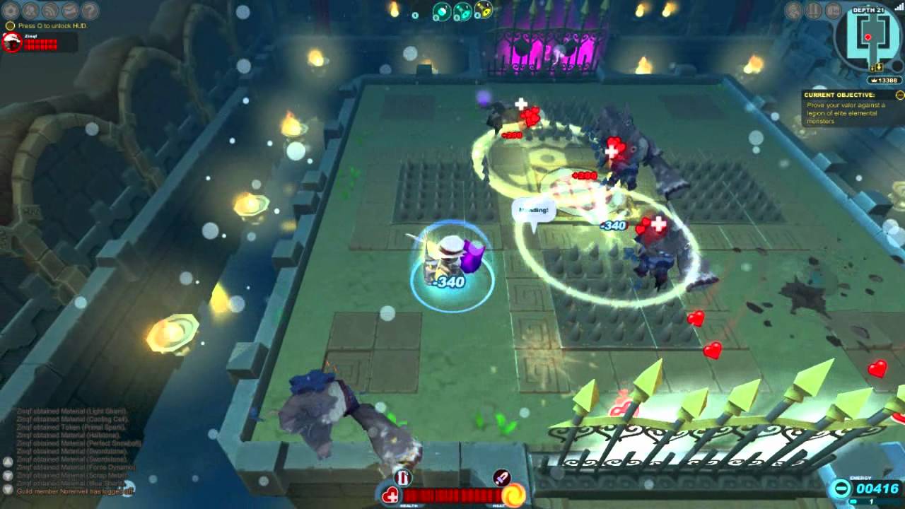 Spiral Knights - Mission 7-3 Freeze Arena - YouTube