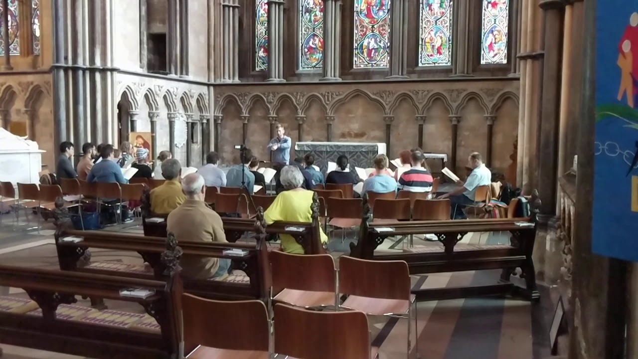 Choir practice at Worcester Cathedral. Absolutely beautiful. - YouTube
