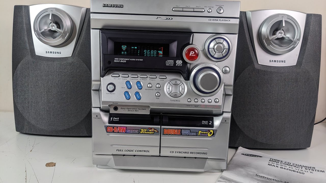 Samsung Max B420 Test for Fitzflipz Ebay Store, 3 cd changer audio ...