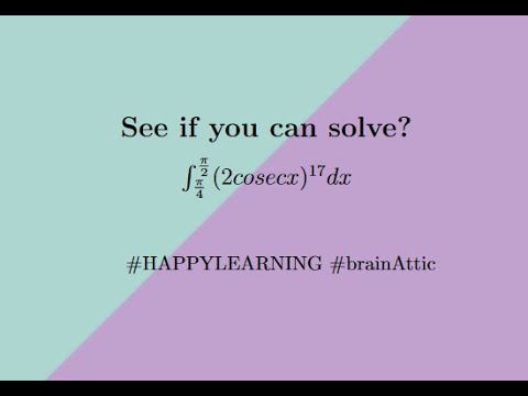 Amazing integral from JEE ADVANCED 2014. See if you can solve it? - YouTube