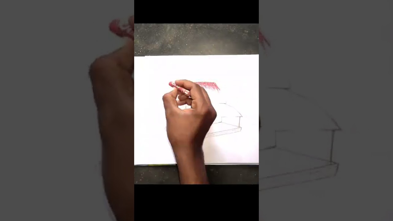 How to draw easy house drawing || #tutorial - YouTube