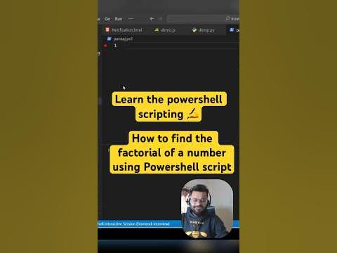 How to find the factorial of a number using powershell script #shorts # ...