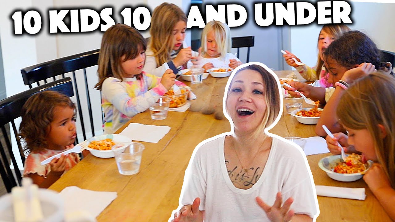 DAY IN THE LIFE WITH 10 KIDS, 10 AND UNDER! - YouTube