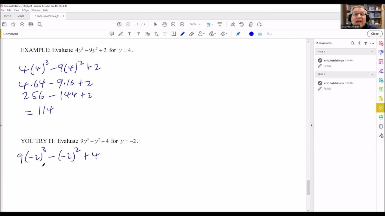 Evaluating Polynomials - YouTube