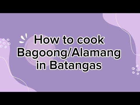 How to cook bagoong alamang in Batangas - YouTube
