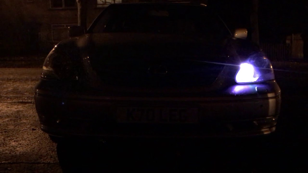 Lexus LS430 led side lights with remote changeable colour - YouTube