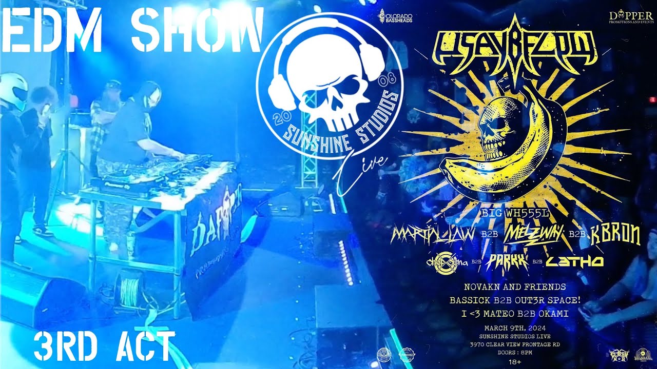 3rd set of DJs at the EDM show, at Sunshine Studios - 2 - YouTube