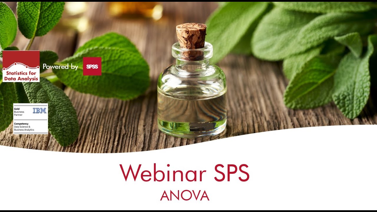 ANOVA con Statistics for Data Analysis - YouTube