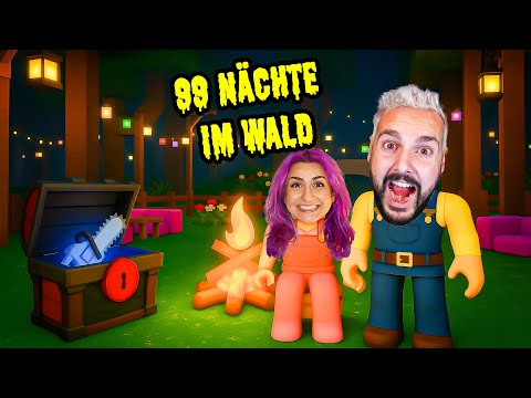 KAAN & DANIA BAUEN DIE SCHÖNSTE BASE bei 99 Nächte im Wald Roblox