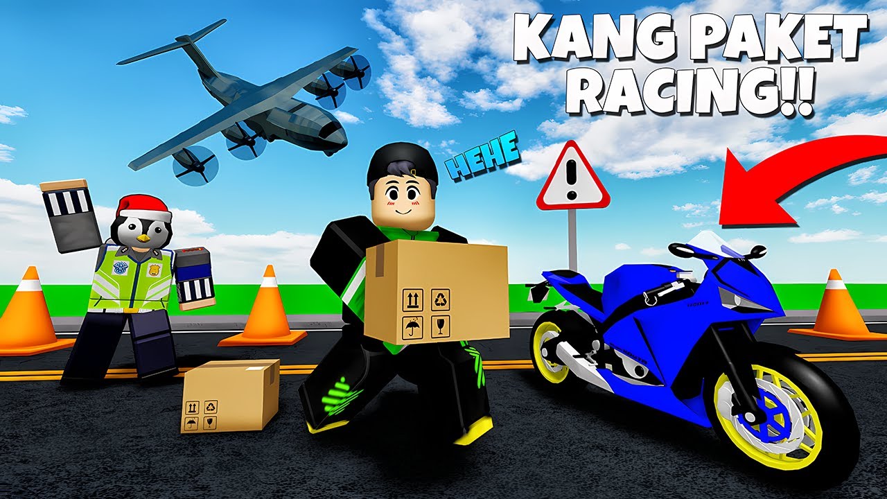 Game Roblox Indonesia Bisa Jadi Kang Paket & Mamang Racing - YouTube
