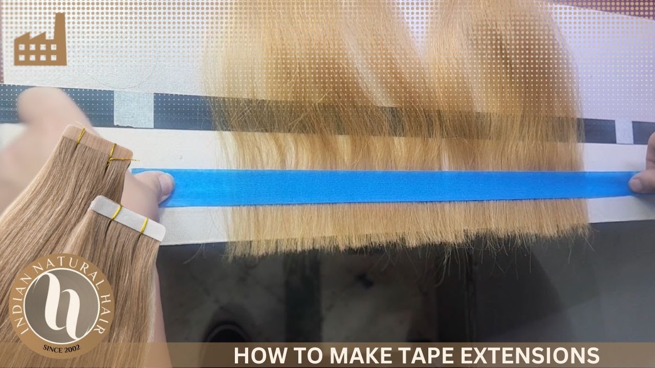 HOW TO MAKE TAPE EXTENSIONS - YouTube