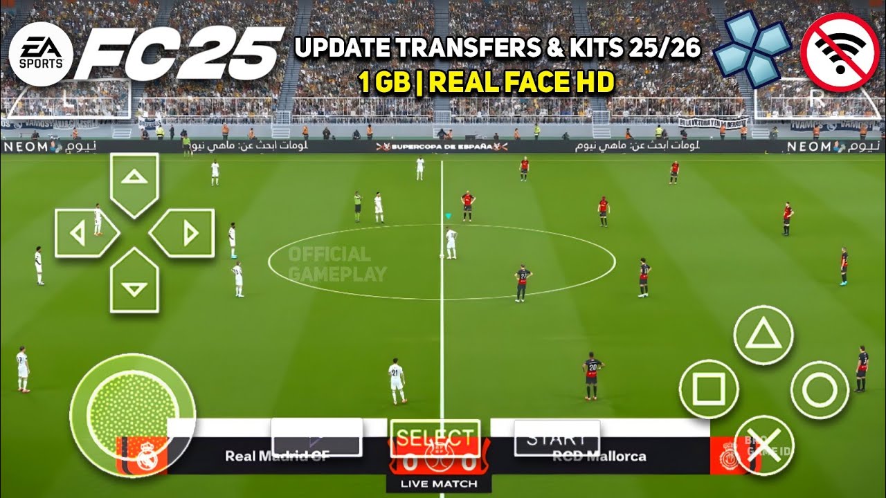 EA FC25 PPSSPP ORIGINAL OFFLINE SUPER UPDATE, REAL FACE, NEW TRANSFERS ...