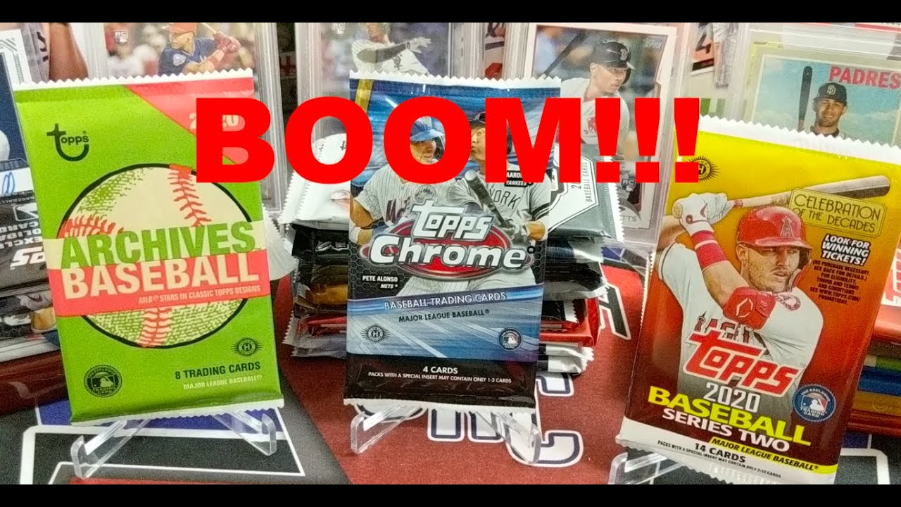 Random Baseball Card Pack Opening ** BOOM, Monster Pull!!! ** 32 Packs ...