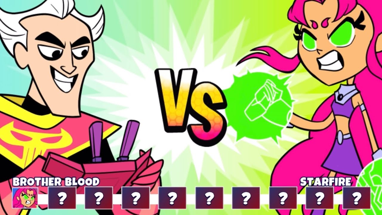 Teen Titans Go Jump Jousts 2 Brother Blood vs Starfire | Cartoon ...