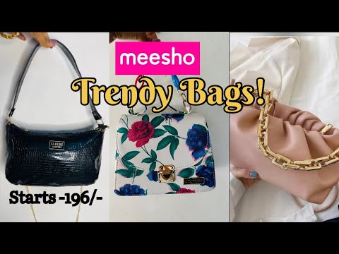 MEESHO BAGS HAUL | Meesho bags Starts ₹196/- LUXURY BAGS | Trendy Bags ...