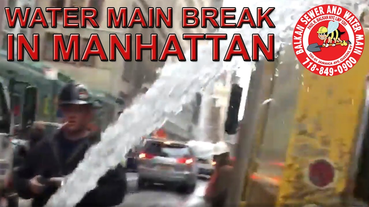 Manhattan Water Main Break Repair - YouTube