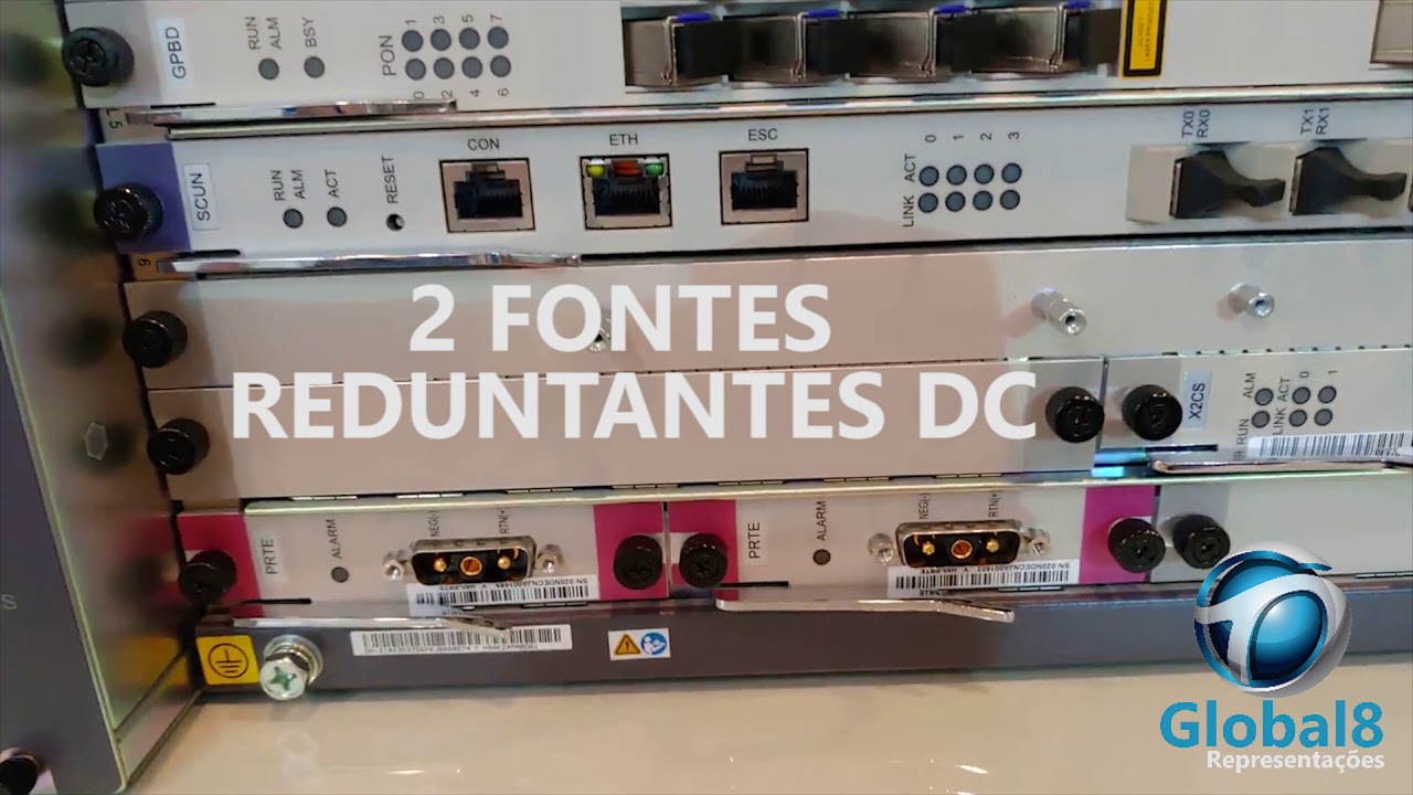 OLT MA5603T HUAWEI GLOBAL8 Representações - YouTube